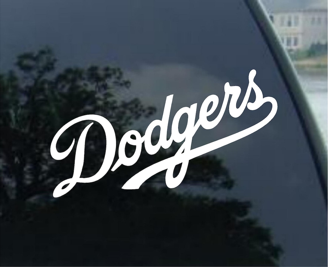 Los Angeles Dodgers Vinyl Decal Car Window, Mirror, Bumper, Laptop ...