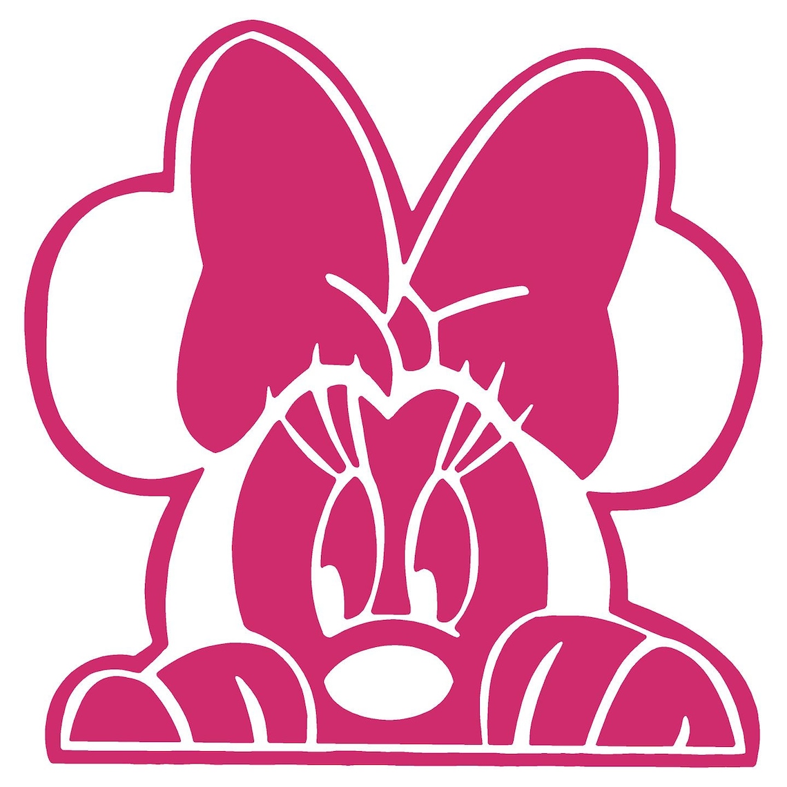 Minnie Mouse Vinyl Decal Car Window Mirror Bumper Laptop - Etsy
