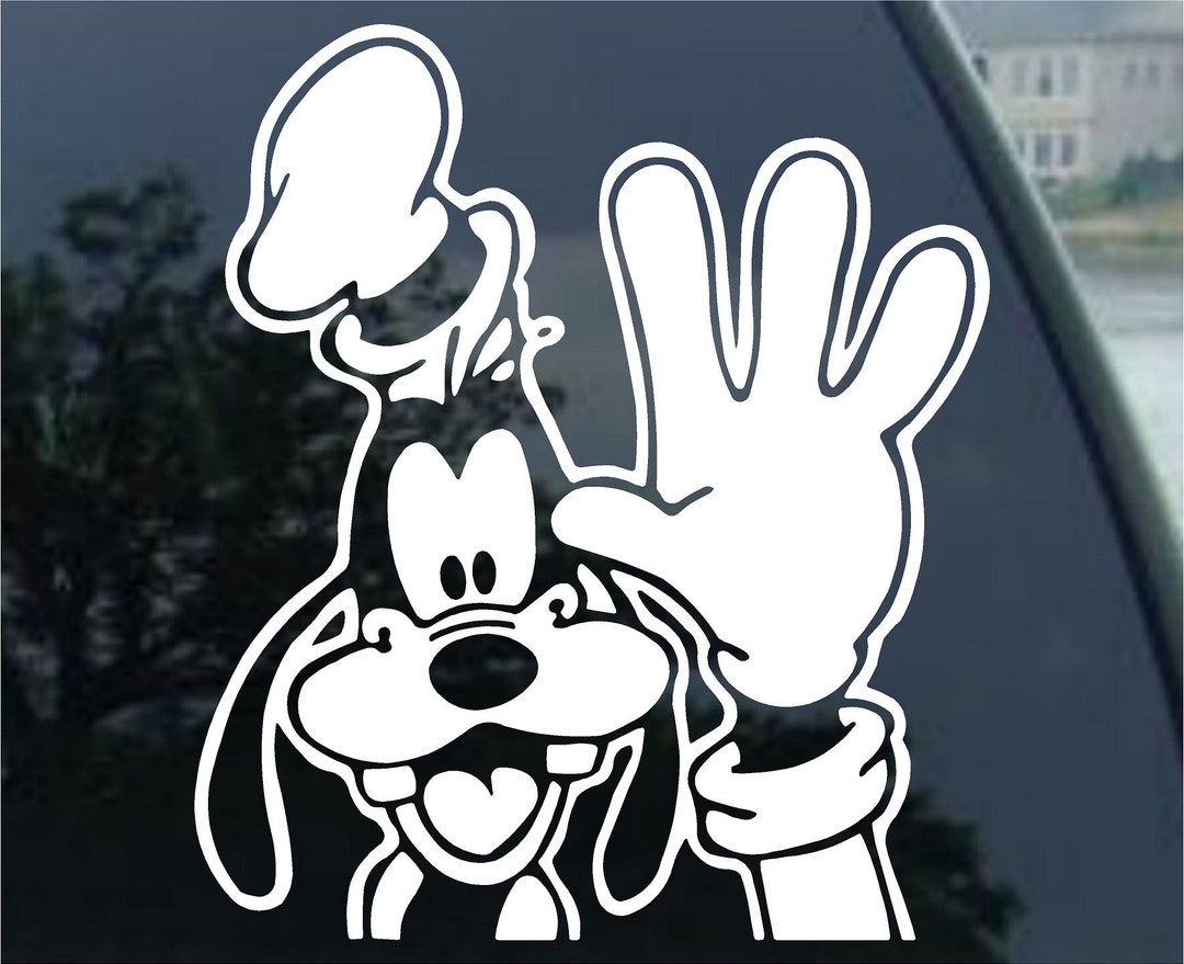 GOOFY DISNEY INSPIRED Vinyl Decal Car Window, Mirror, Bumper Laptop ...
