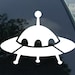 SPACESHIP/ ALIEN Spaceship/ UFO Vinyl Decal Window Bumper - Etsy