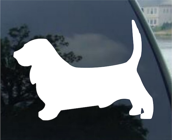 Basset Hound Decal Sticker | Etsy