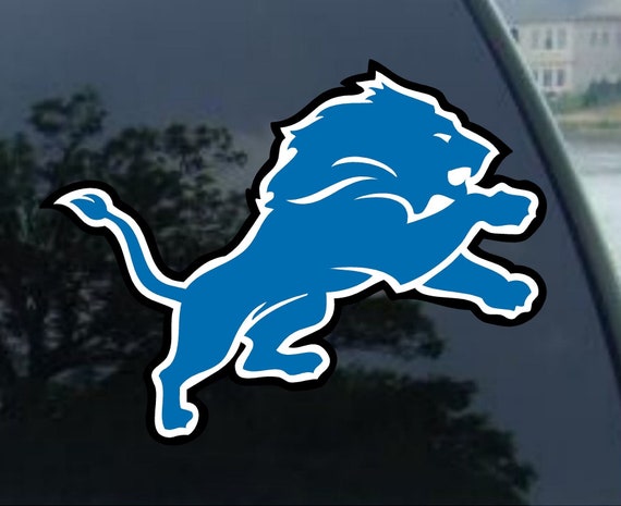 DETROIT LIONS Vinyl Decal Window Sticker for Car Windows | Etsy