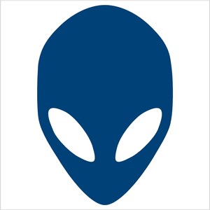 ALIEN HEAD ALIENWARE Vinyl Decal Window, Bumper, Mirror, Laptop, Yeti ...