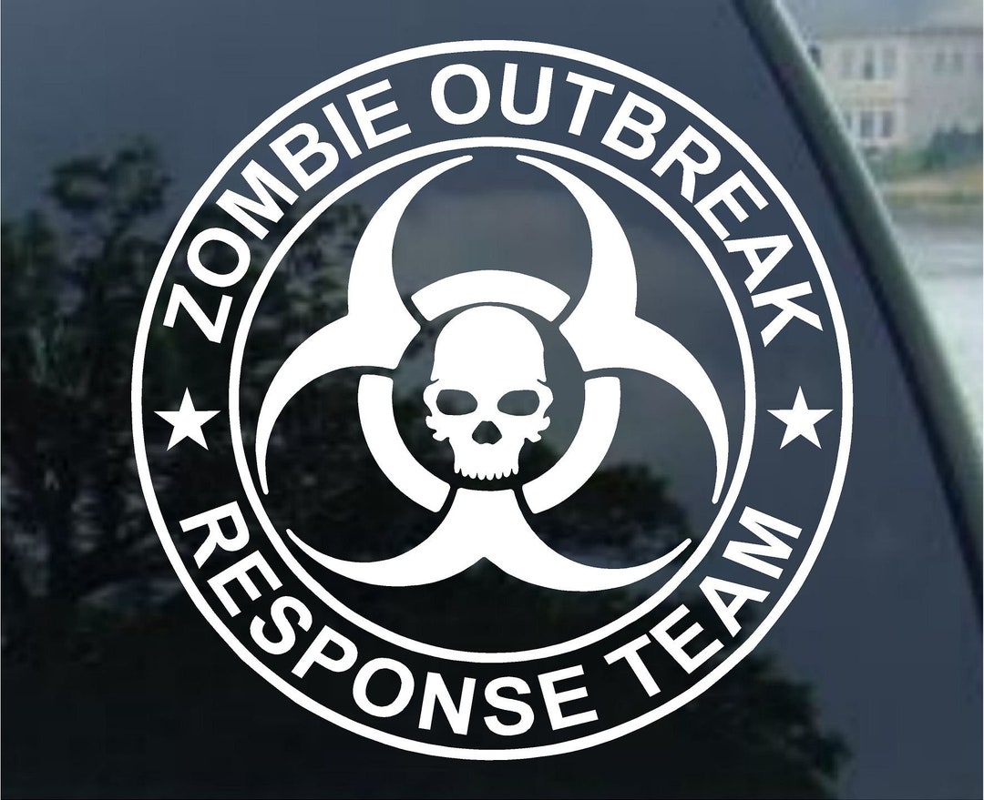Zombie Skull, Zombie Outbreak Response Team , Zombie Car Window, Mirror ...