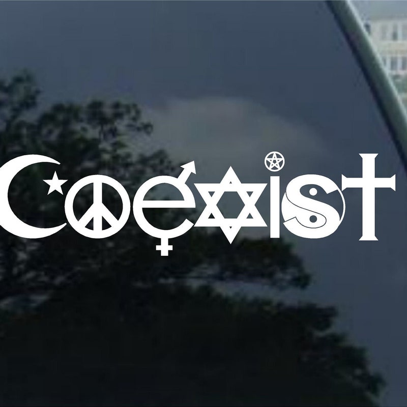 Coexist Sticker - Etsy