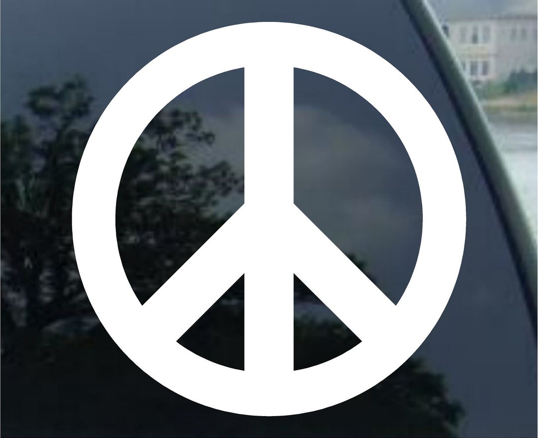 Peace Sign Vinyl Decal Car Window, Mirror, Bumper, Laptop, Yeti ...