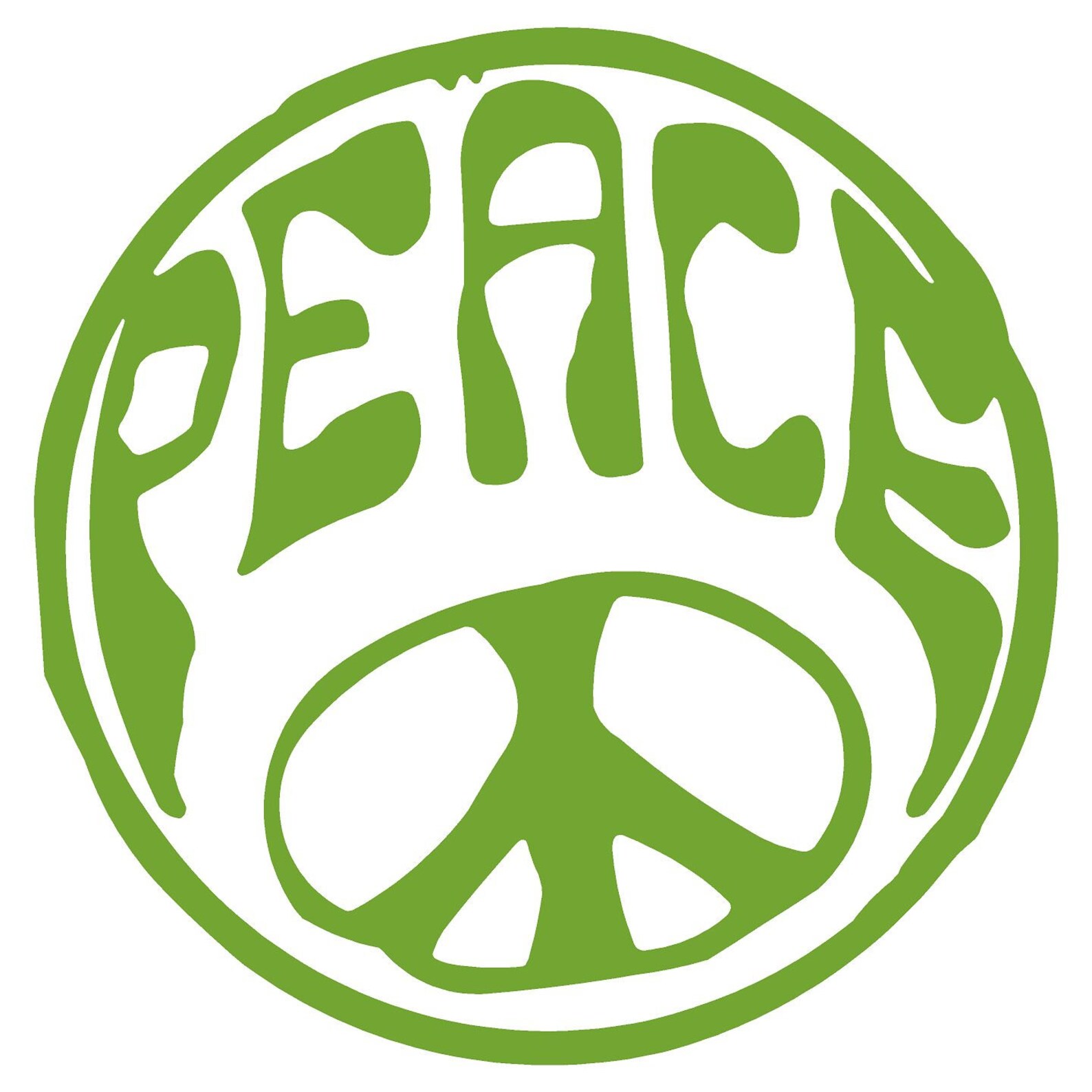 Peace Sign Vinyl Decal Car Window Mirror Bumper Laptop - Etsy