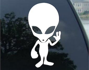 Alien Window Decal | Etsy