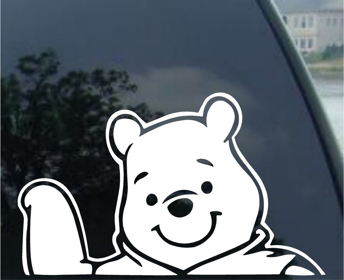 Winnie the Pooh/ Pooh Bear Vinyl Decal Car Window Mirror - Etsy
