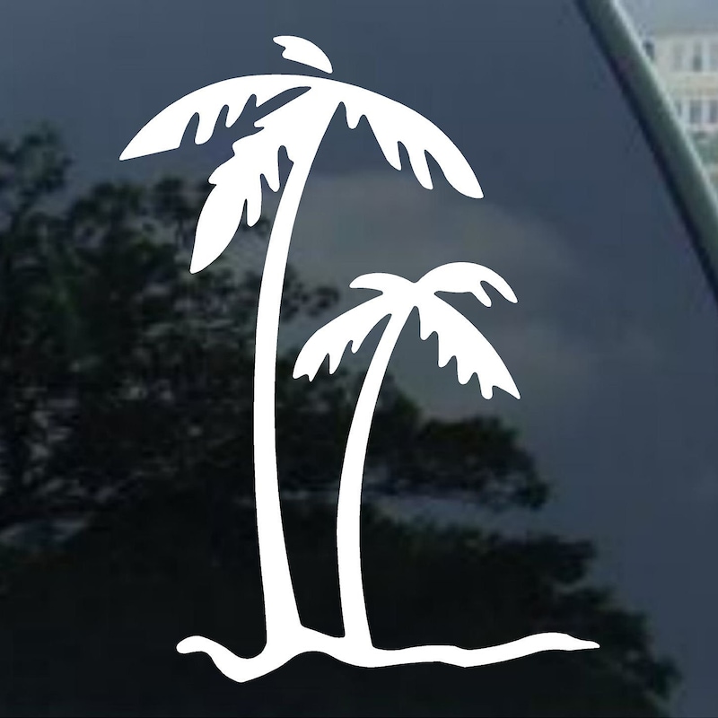 Yellow Palm Tree Stickers - Etsy