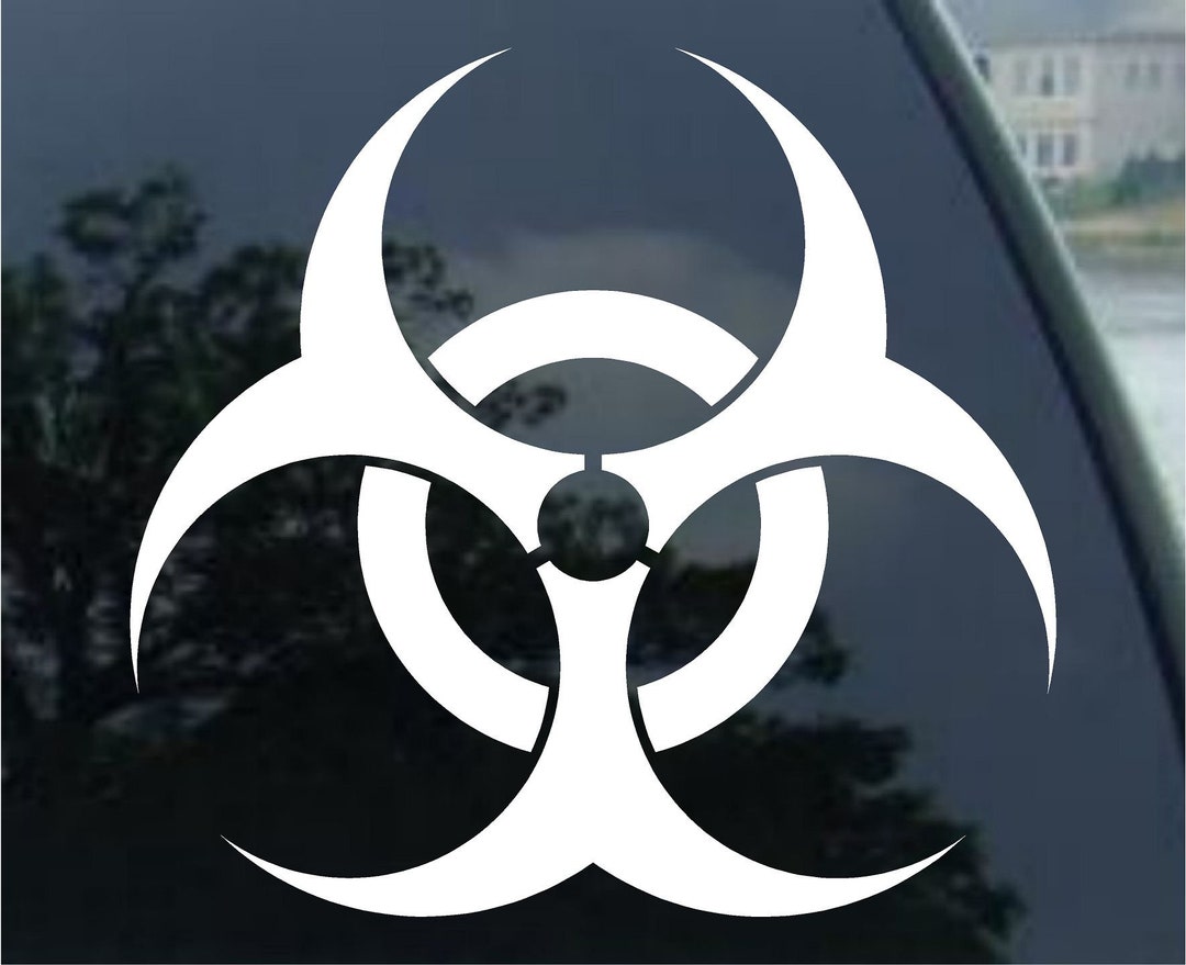Biohazard Vinyl Decal Window, Mirror, Bumper, Laptop, Yeti Sticker - Etsy