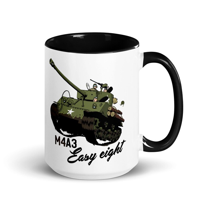 M4 Sherman Tank Mug With Color Inside - Etsy
