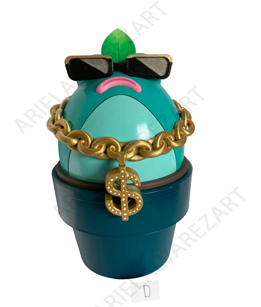 Adorable Potted Frog Piggy Back- 3D Printed and Hand Painted - Homie D ...