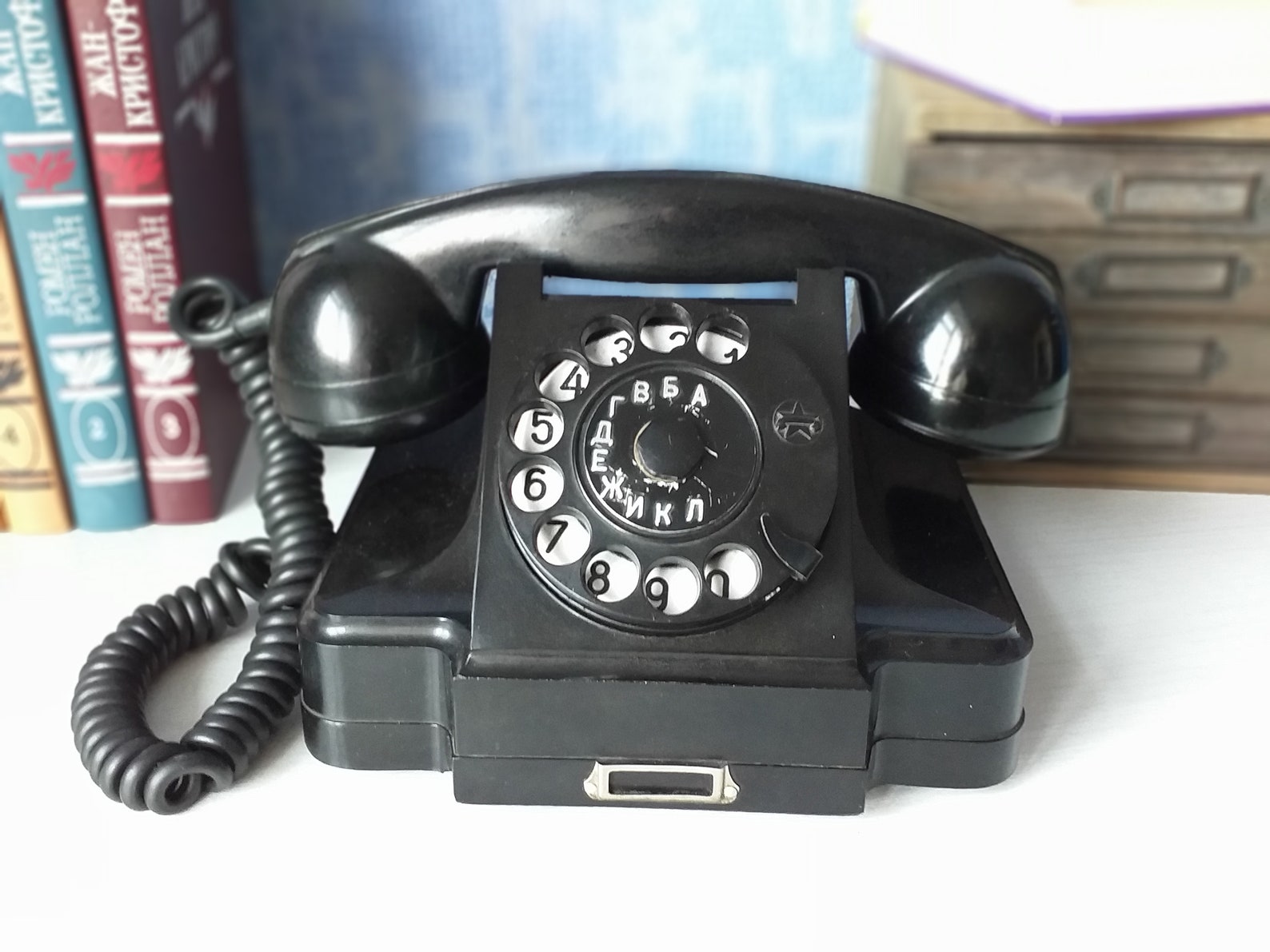 Vintage Telephone USSR 1963 Black Retro Desk Phone TAN-5 - Etsy