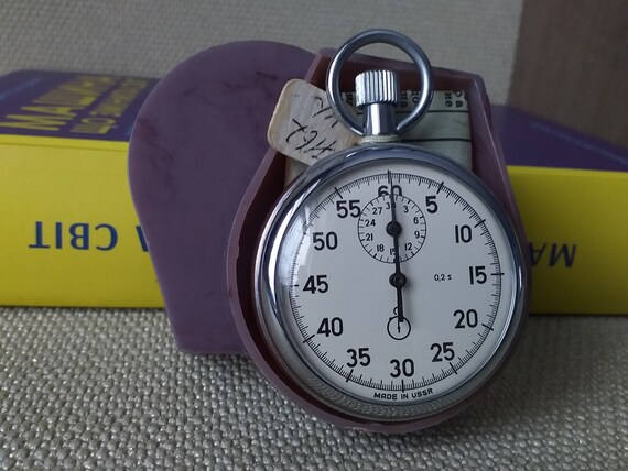 New Mechanical stopwatch Agate Vintage Soviet Sports Scientific ...