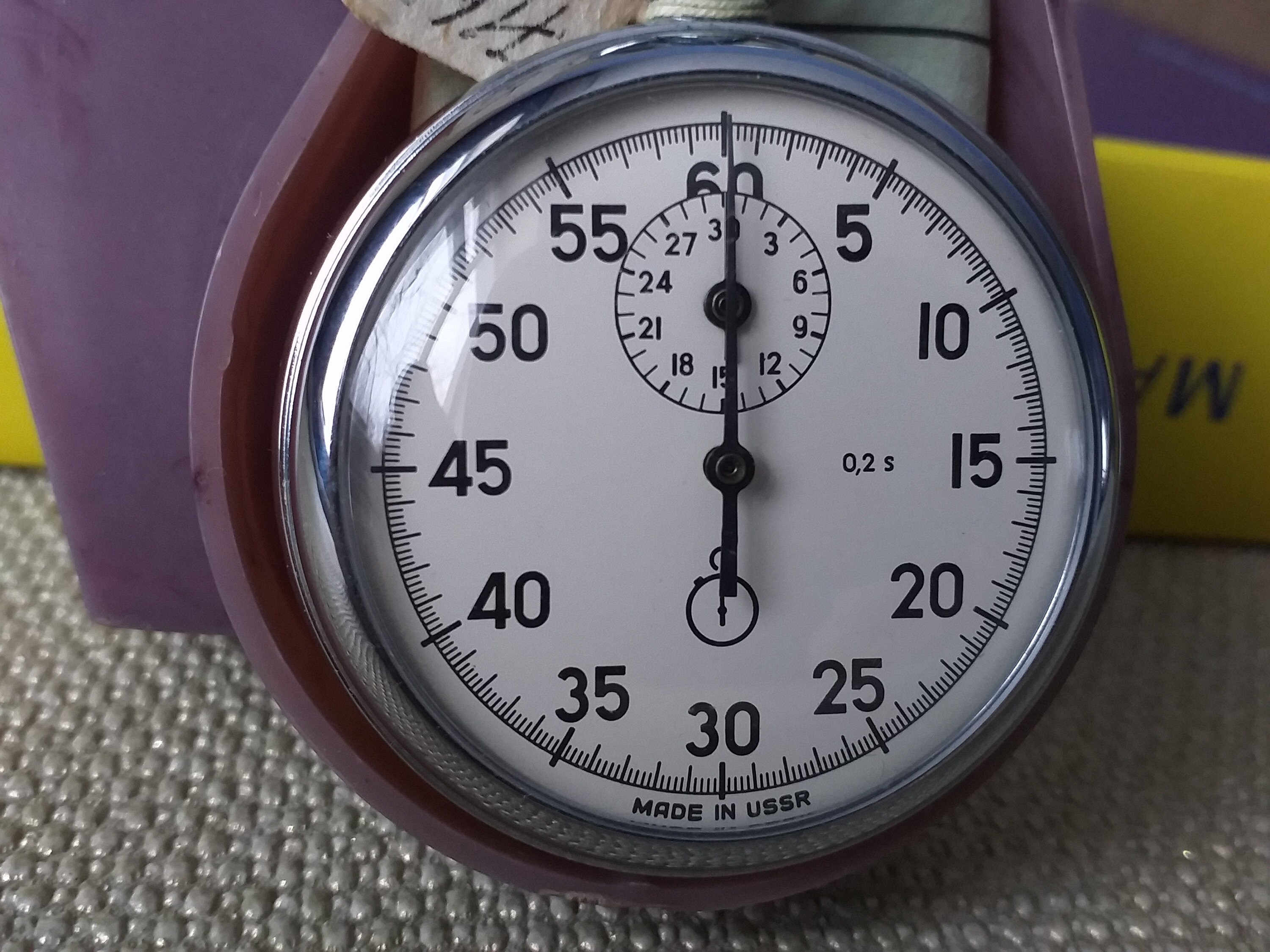 New Mechanical stopwatch Agate Vintage Soviet Sports Scientific ...