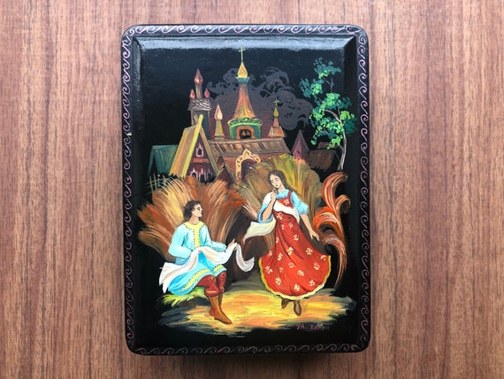 Vintage Lacquer Box. Miniature Painting. Russian Lacq… - Gem