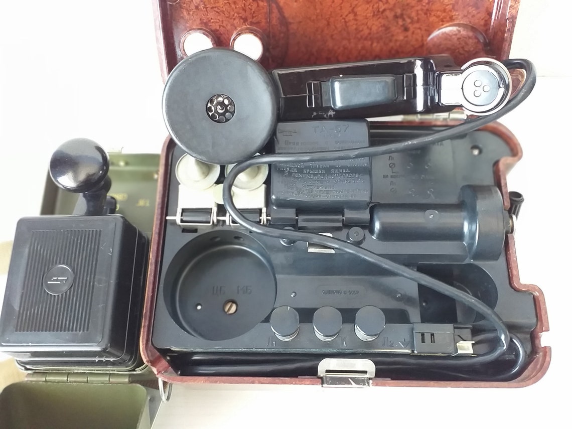 Militärische Feld Telefon TA-57 UdSSR Vintage Bakelit | Etsy
