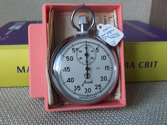 New Mechanical stopwatch Agate Vintage Soviet Sports Scientific ...