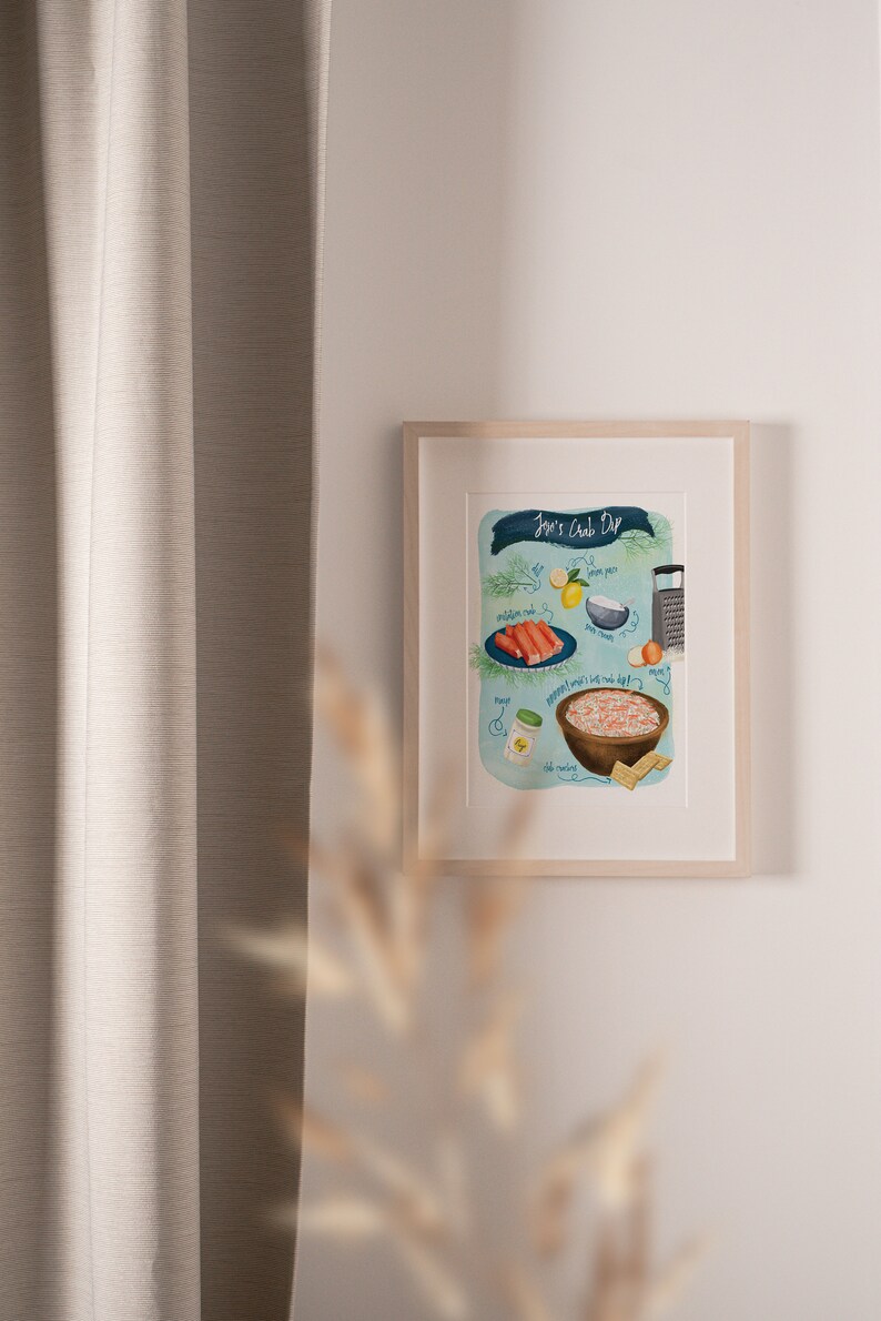 Custom Recipe Illustration Personalized Gift & Food Art - Etsy