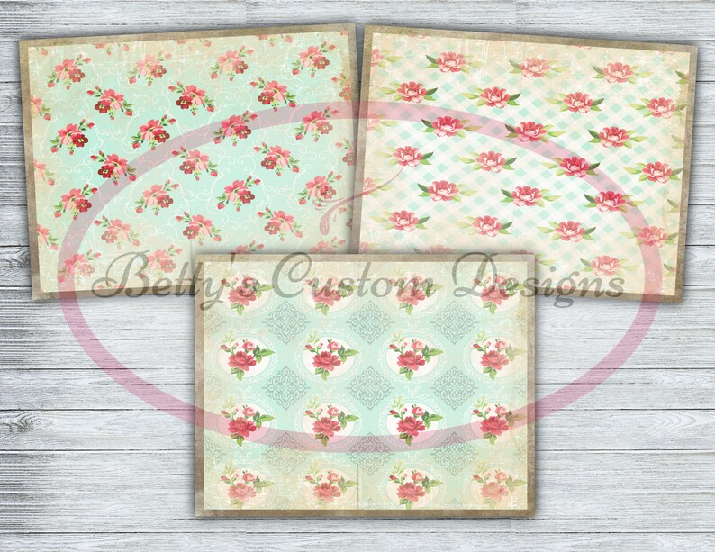 Shabbiest Chic Junk Journal Kit Digital Paper Prints - Etsy