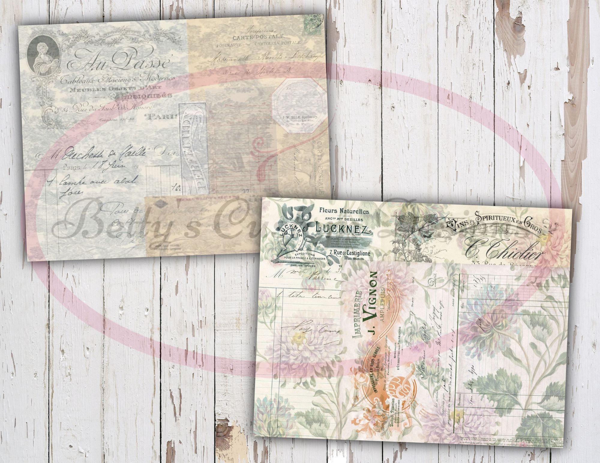 Agendum Junk Journal Kit Digital Paper Prints Scrapbook - Etsy