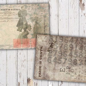 Decorum Junk Journal Kit - Digital Paper Prints - Scrapbook - Vintage ...