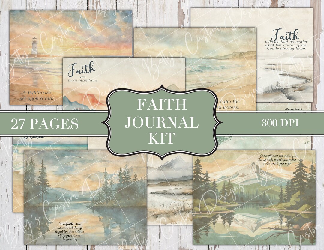 Faith Journal Kit Prayer Journal Kit| Digital Download | Printable ...