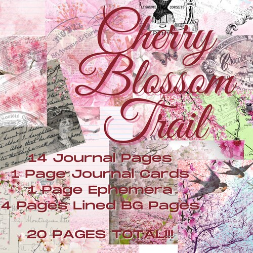 Vintage Red Junk Journal Kit Digital Paper Prints - Etsy