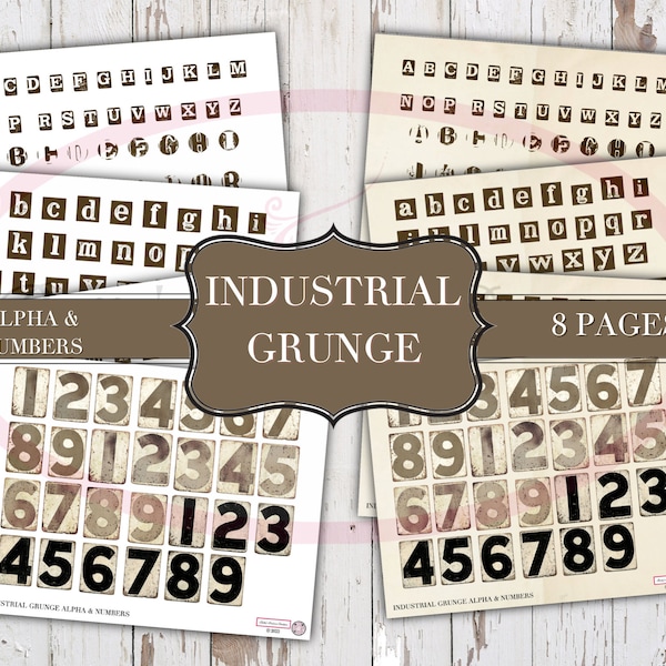 Typewriter Numbers - Etsy