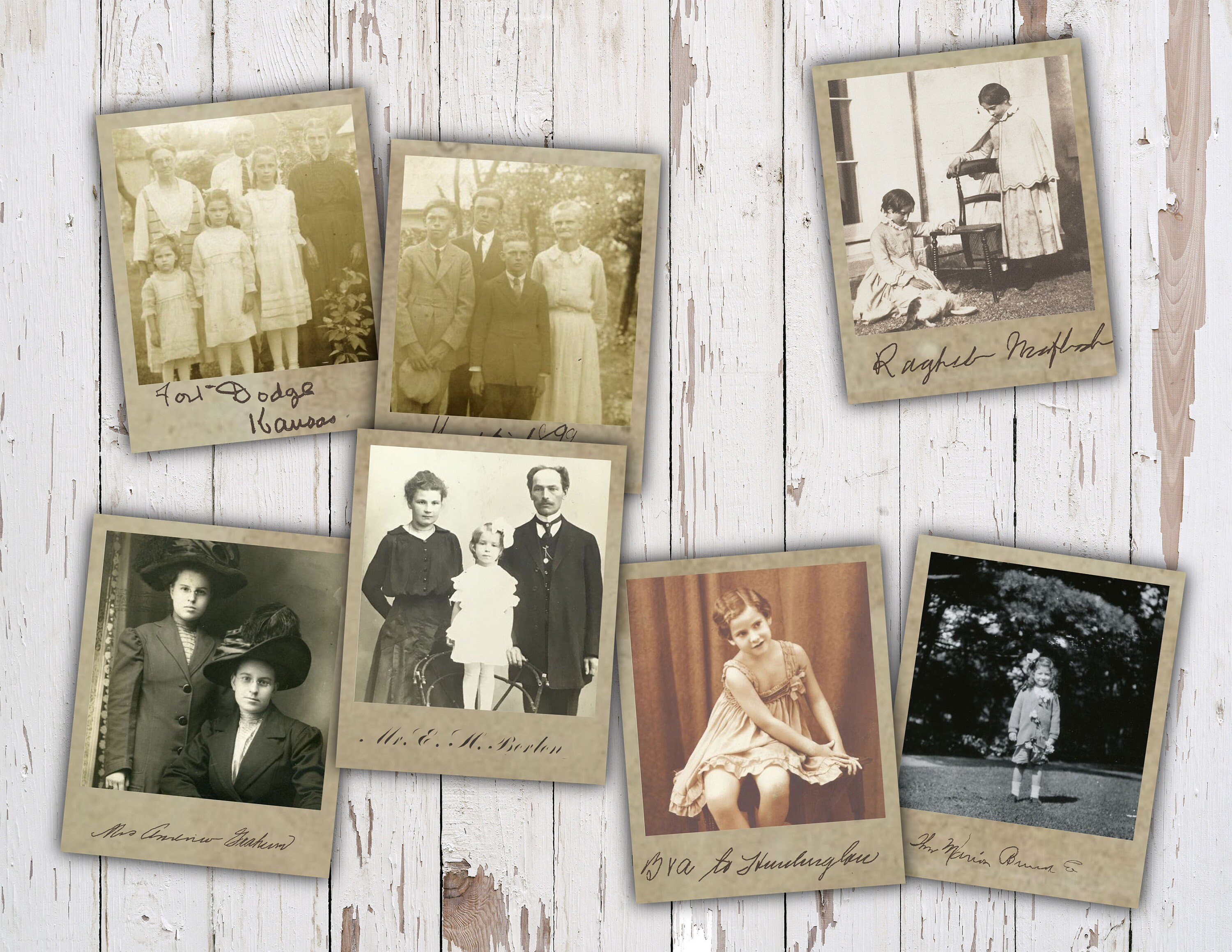 Vintage Polaroid Style Images Junk Journal Embellishment - Etsy