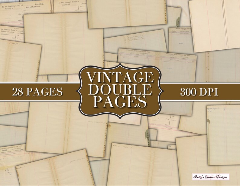 Vintage Double Pages Digital Download Printable Junk - Etsy