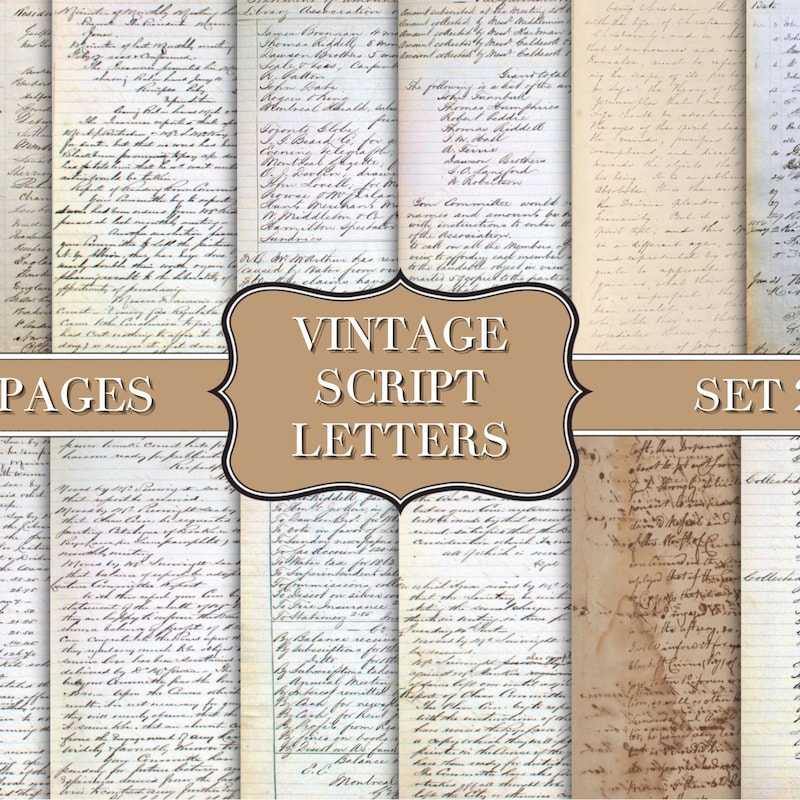Script Paper - Etsy