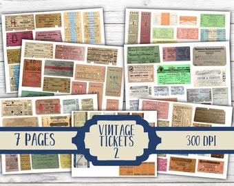 Printable Ephemera Sampler Digital Download Vintage Labels, Pieces ...