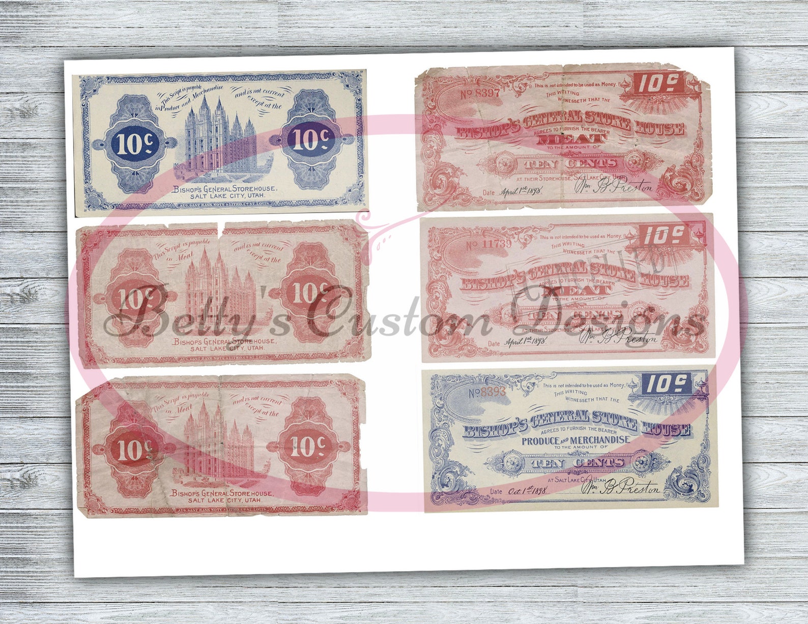 Vintage Bank Notes Vintage Checks Cheque Printable - Etsy
