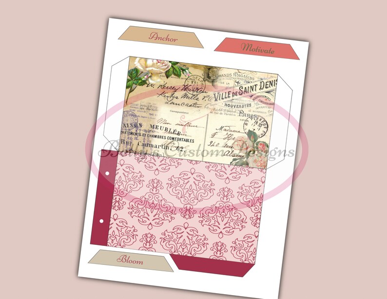 Mini File Folder Book Roses Are Red .and Blue Digital | Etsy