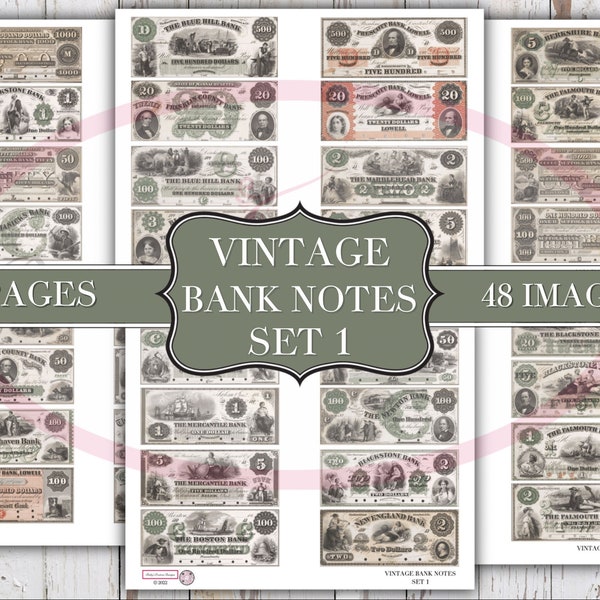 Bank Notes - Etsy