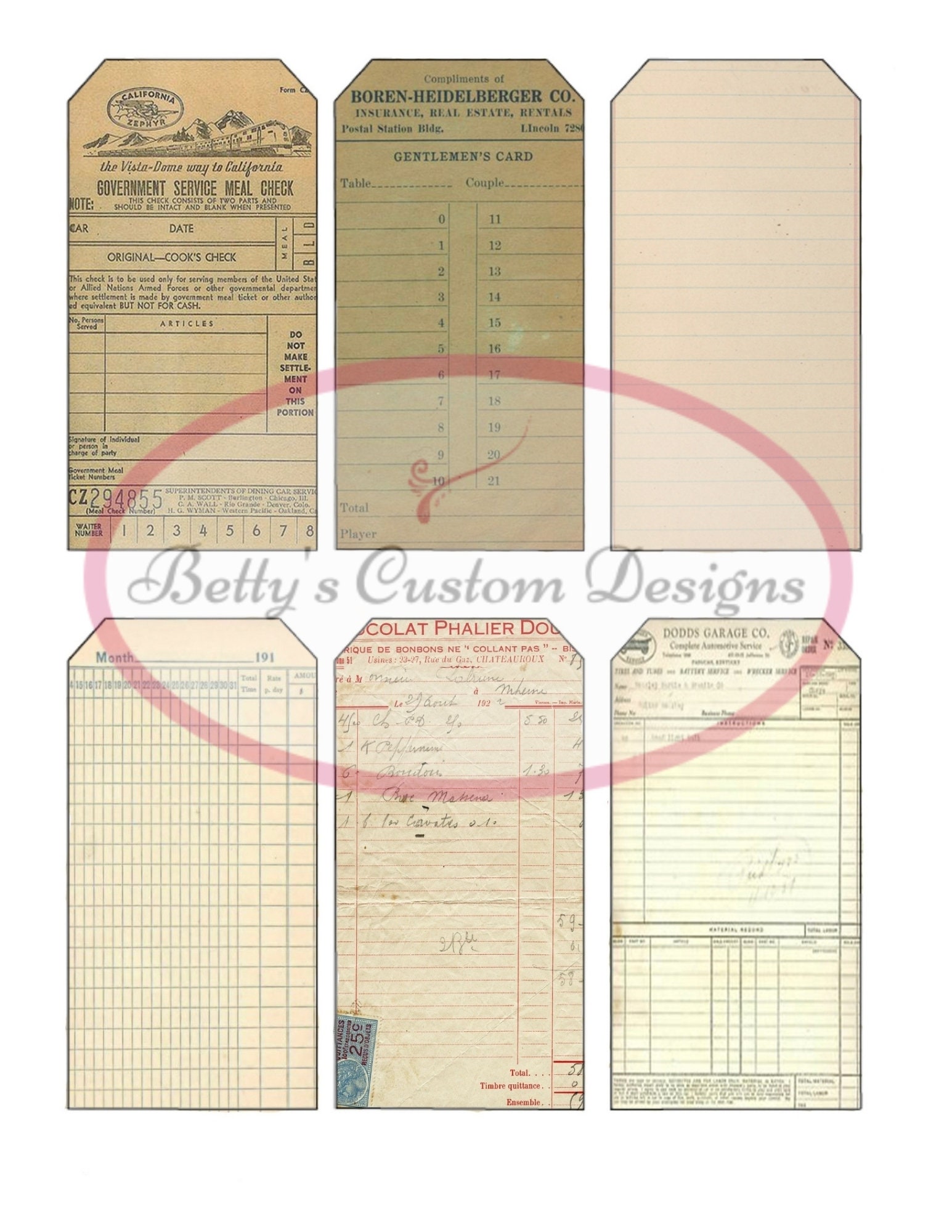 Vintage-style Tags Printable Tags Junk Journaling Digitals - Etsy