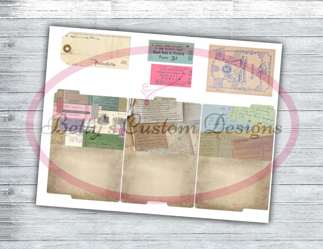 Mini File Folders With Holder - Digital Download - Full Journal Kit ...
