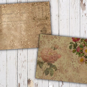 Decorum Junk Journal Kit - Digital Paper Prints - Scrapbook - Vintage ...