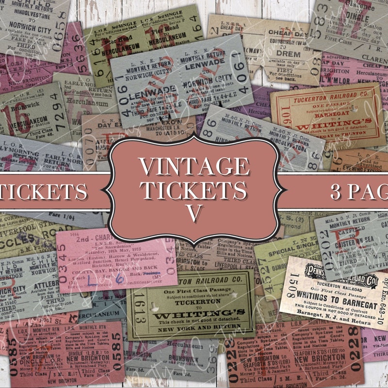 Handwritten Tickets - Etsy