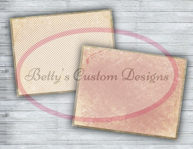 Vintage Red Junk Journal Kit - Digital Paper Prints - Scrapbook ...