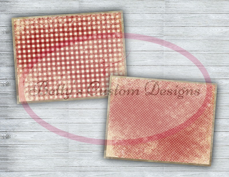 Vintage Red Junk Journal Kit - Digital Paper Prints - Scrapbook ...