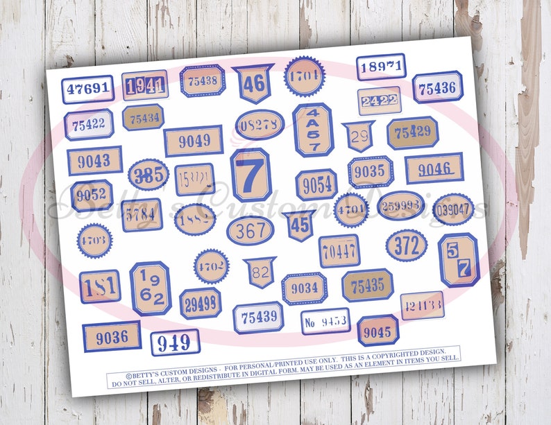 Mercantile Labels Random Labels Junk Journal Ephemera - Etsy