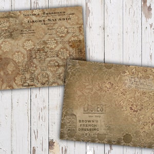 Decorum Junk Journal Kit - Digital Paper Prints - Scrapbook - Vintage ...