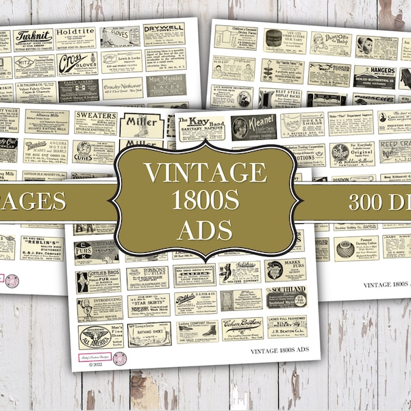 1800s Ads - Etsy