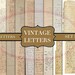 Printable Vintage Script Letters Paper Textures Digital - Etsy