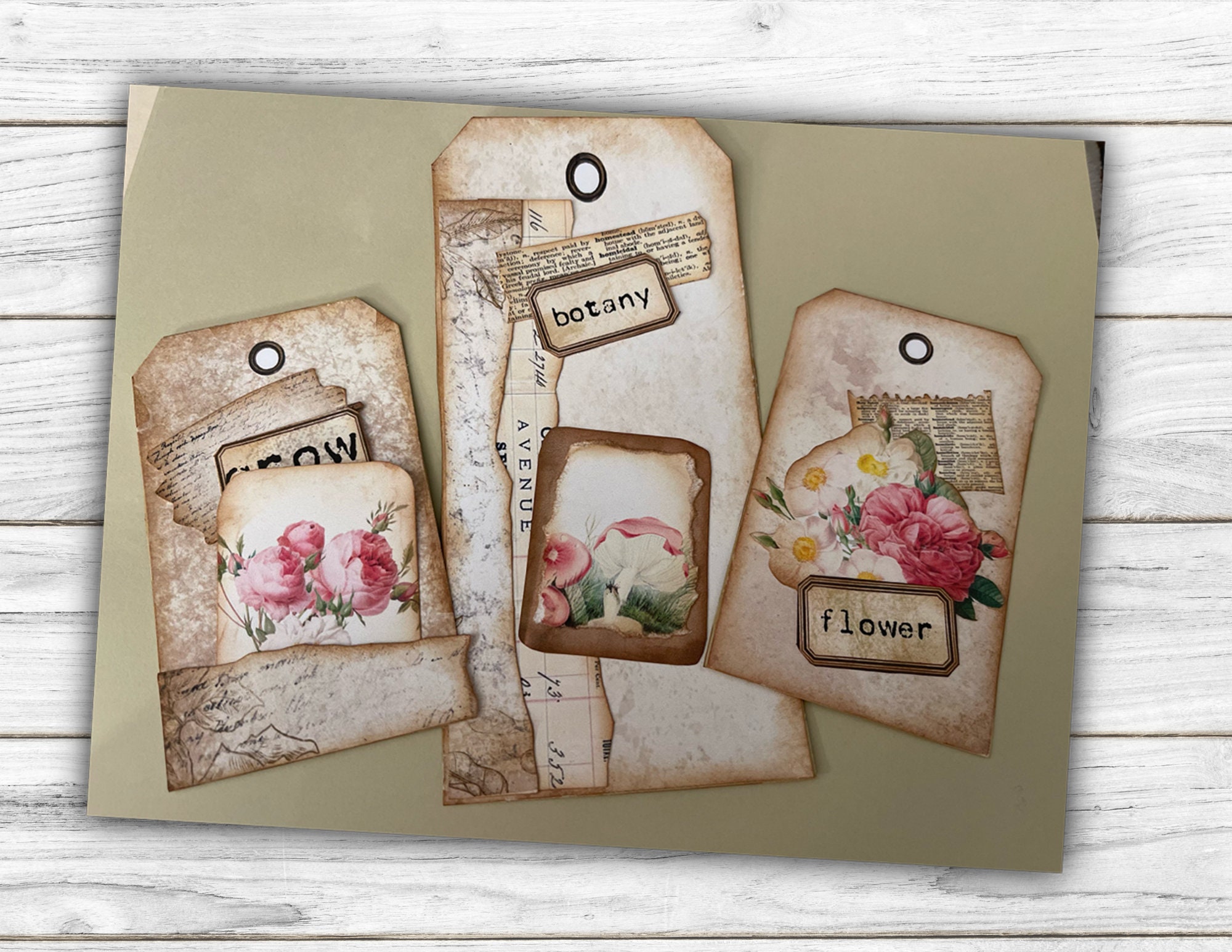 Loaded Tags Printable Tags Junk Journaling Digitals Junk | Etsy