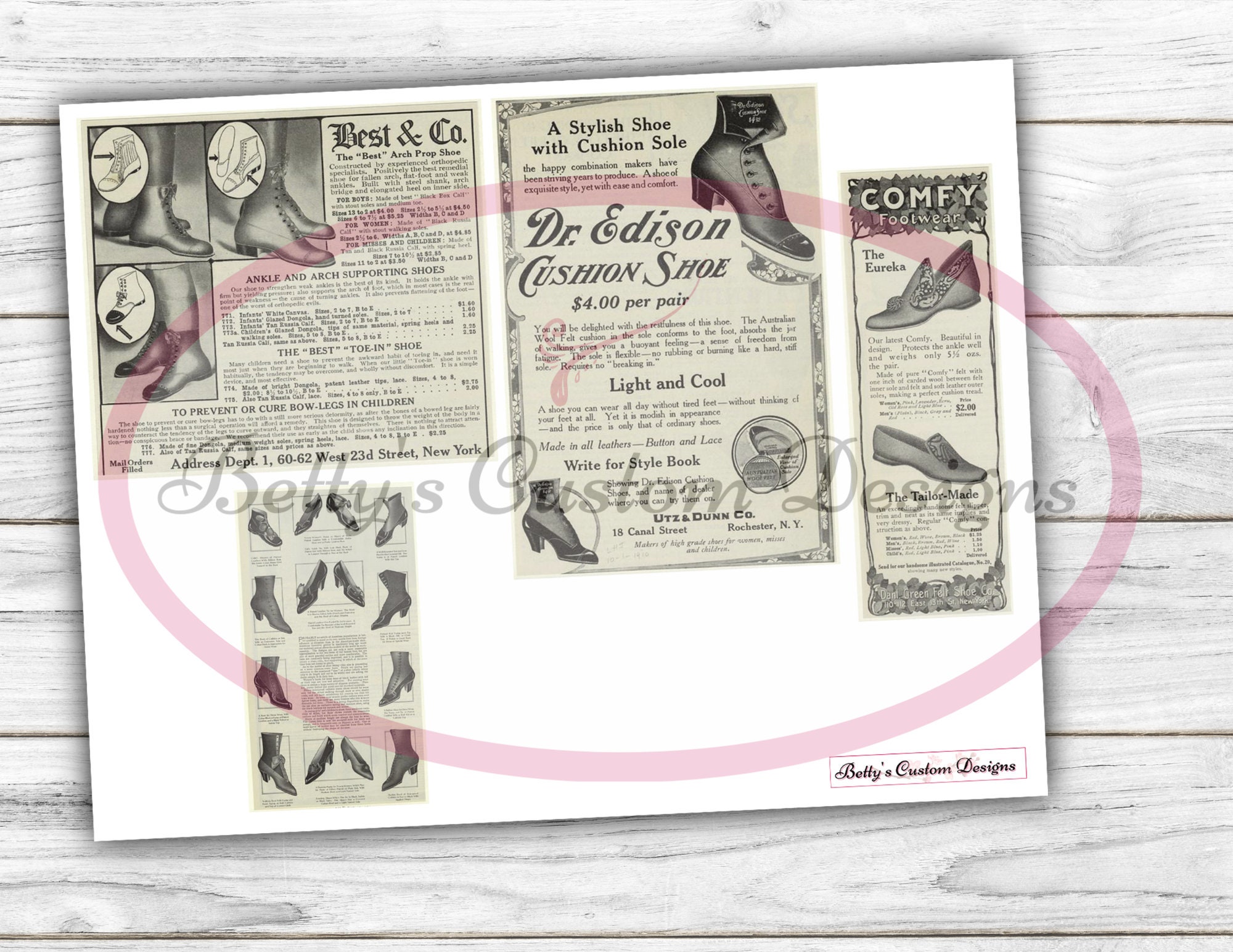 Vintage Advertising Circa 1900s - Kit 1 - Botanical - Ephemera - Junk ...