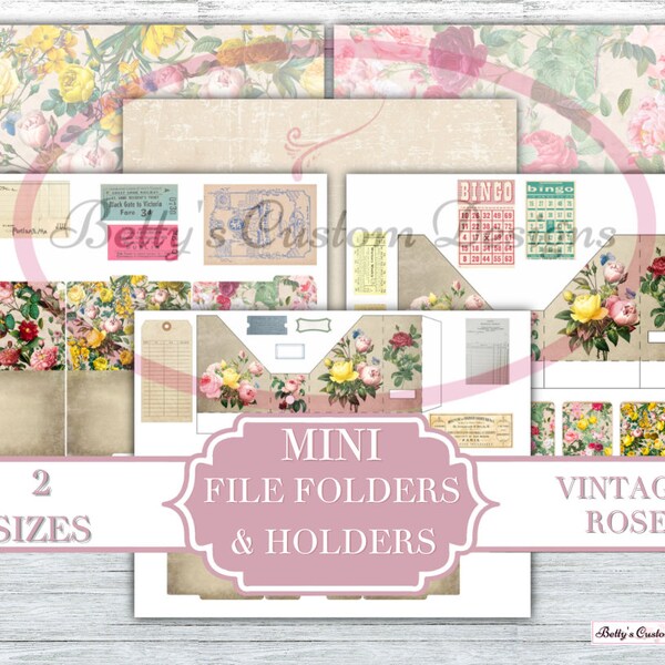 Junk Journal File Folder Template - Etsy